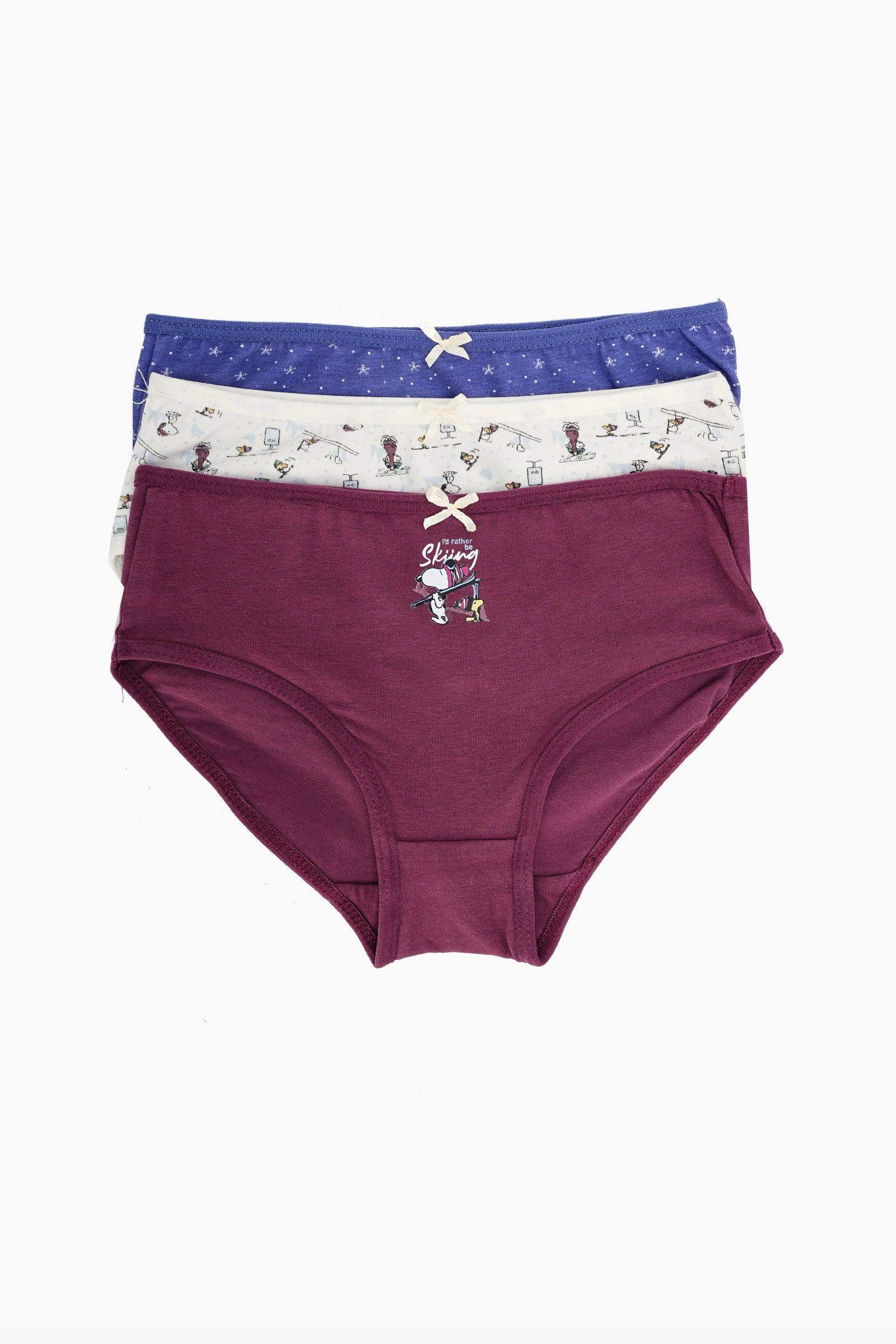 Pack Of 3 Girly Brief Panties Carina Wear